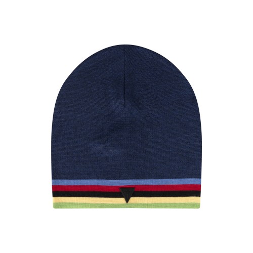 Le Patron muts Blauw Multikleur / merino beanie blue | Wieleroutfits